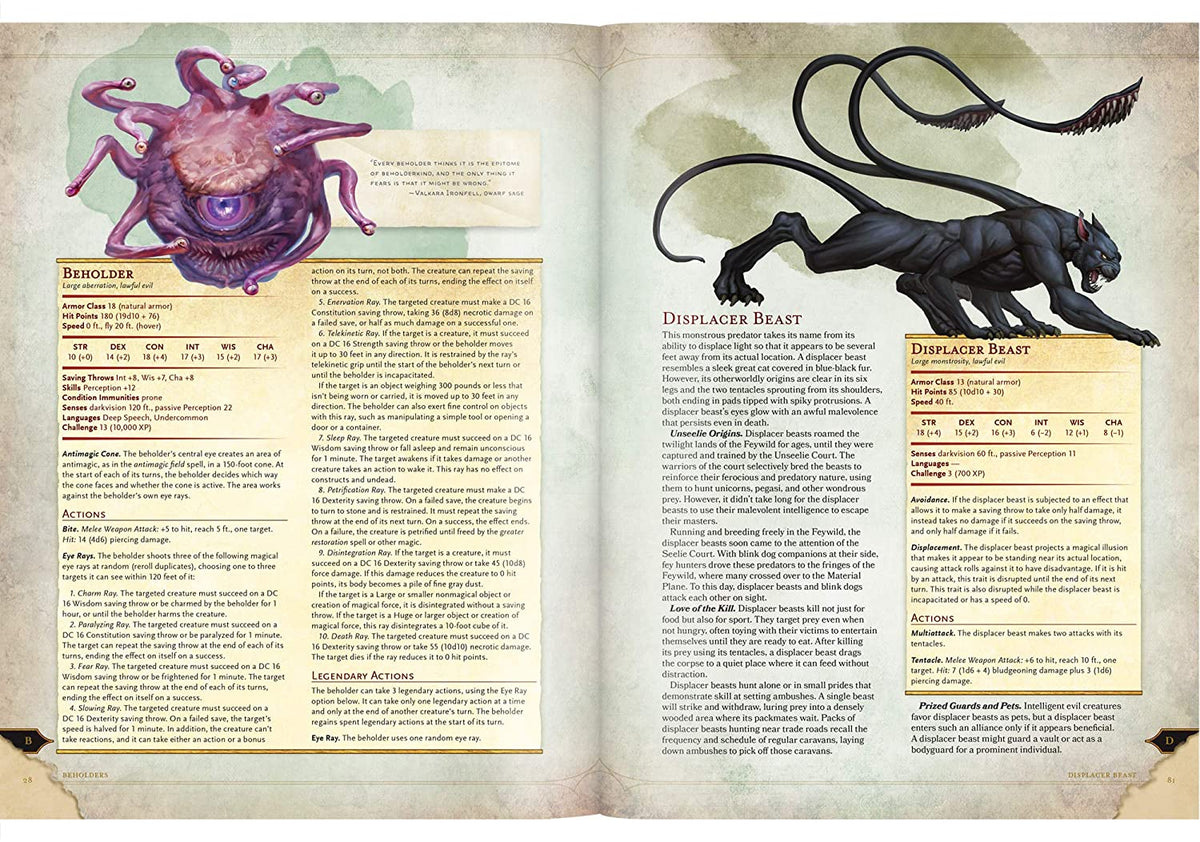 Monster Manual Dungeons & Dragon | Dungeons & Dragon | Geek Villain