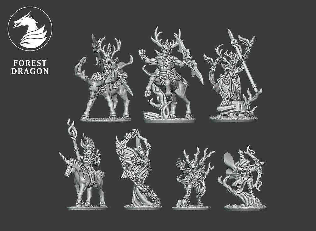 Wood Elf Character Pack | 10mm | High Elves | WarMaster | Games Workshop | Geek Villain