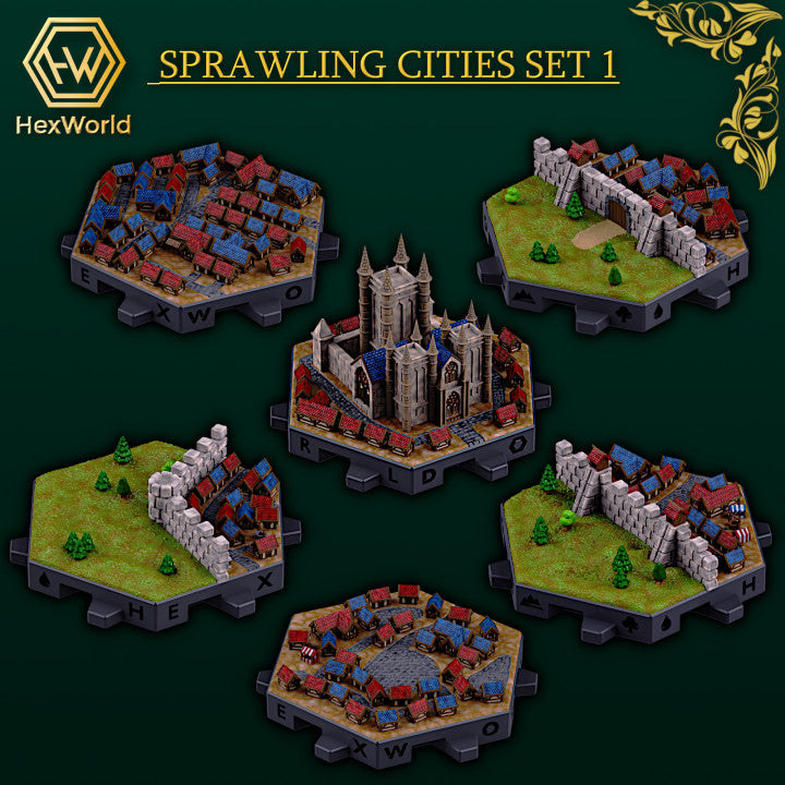 Woodland Set 1 | Hexworld | Hex Tiles | Fantasy Maps | D&D | Geek Villain