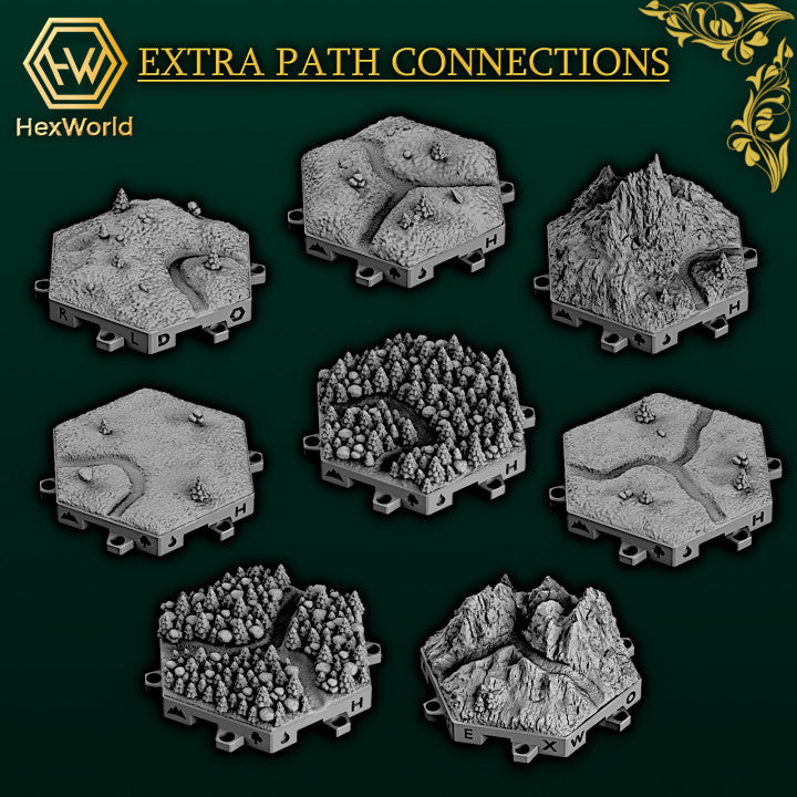 Woodland Set 1 | Hexworld | Hex Tiles | Fantasy Maps | D&D | Geek Villain