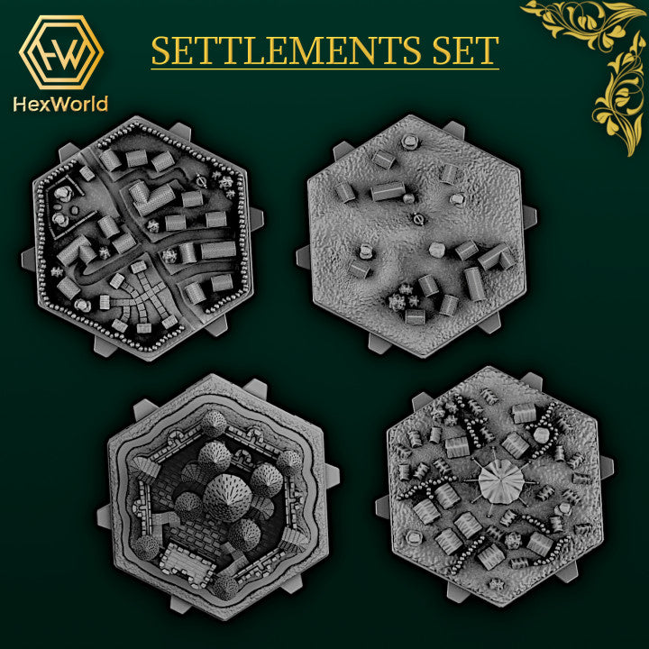 Woodland Set 1 | Hexworld | Hex Tiles | Fantasy Maps | D&D | Geek Villain