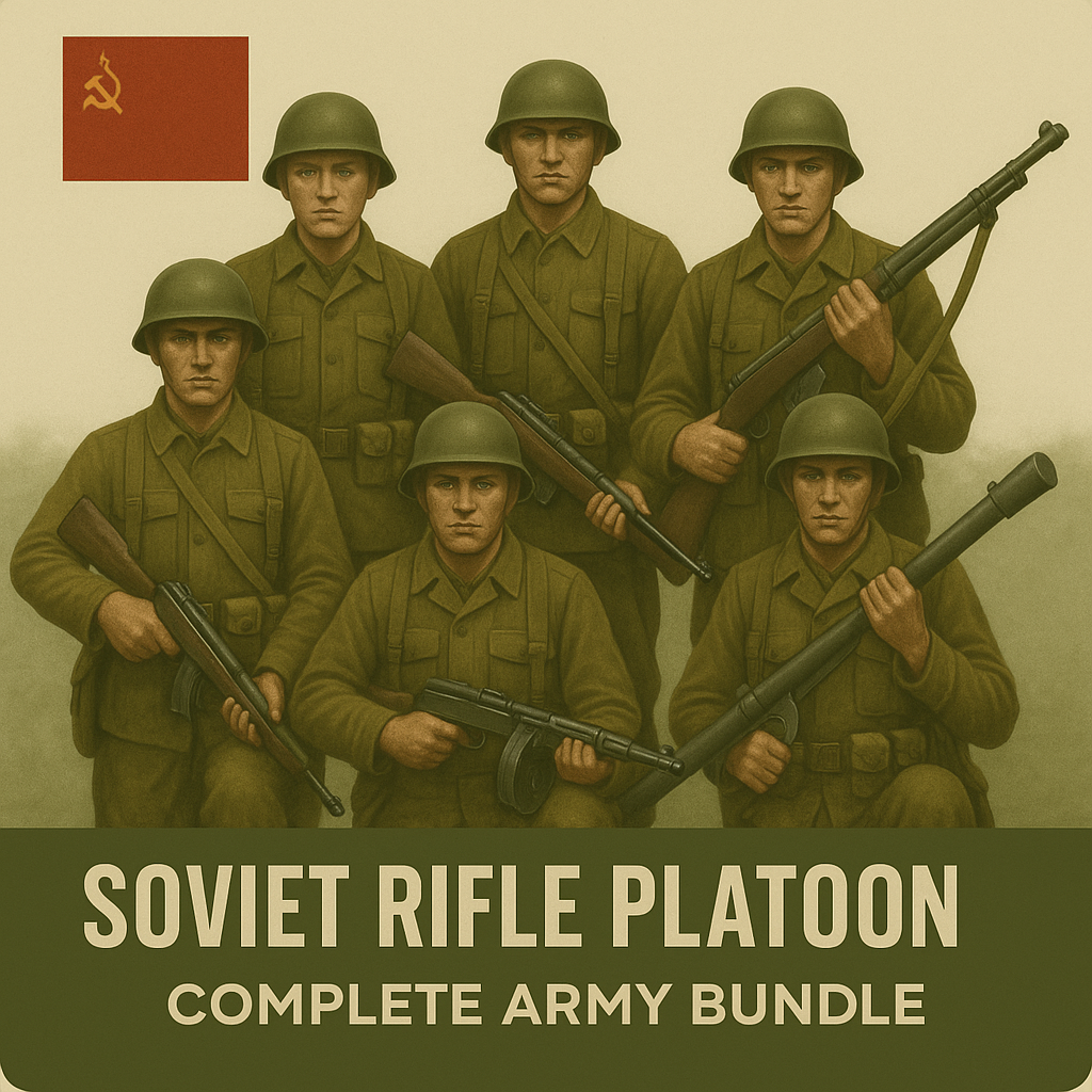 Soviet Rifle Platoon – Complete Chain of Command Army Bundle