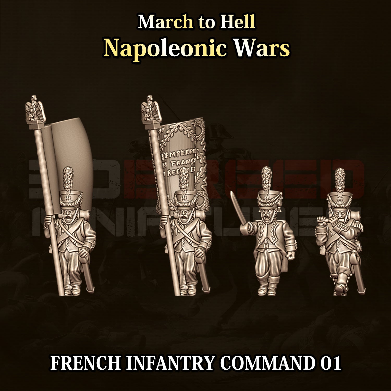 French Infantry | Napoleonic | Epic | Black Powder | Geek Villain