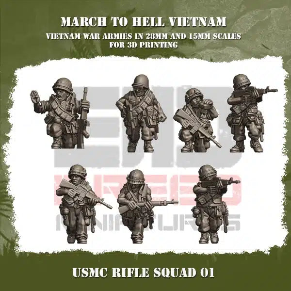 USMC Army | Vietnam | 15mm | O Group | FoW | Geek Villain