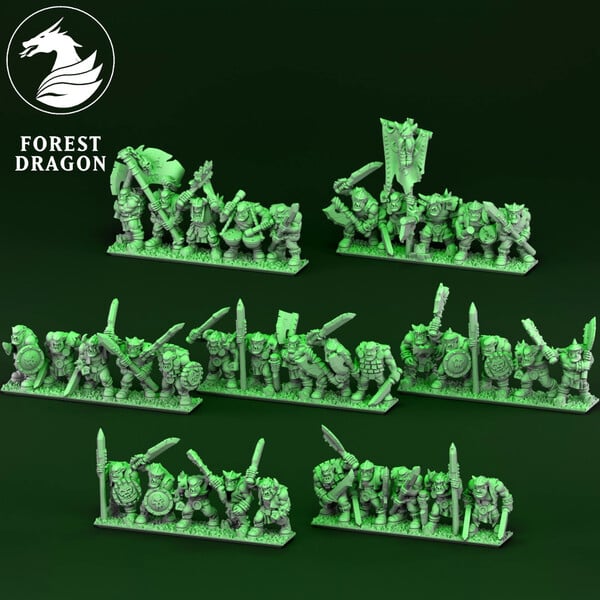 Orcs Forest Dragon | 10mm | Orcs | WarMaster | Games Workshop | Geek ...