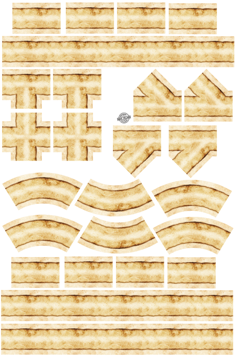 Self-Cut out terrain | 6x4 | Geek Villain