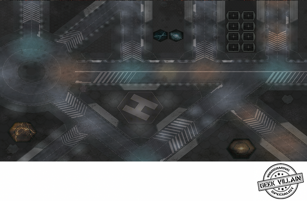 Wargaming Mat | 6x4 | Battlemat Helipad | Geek Villain