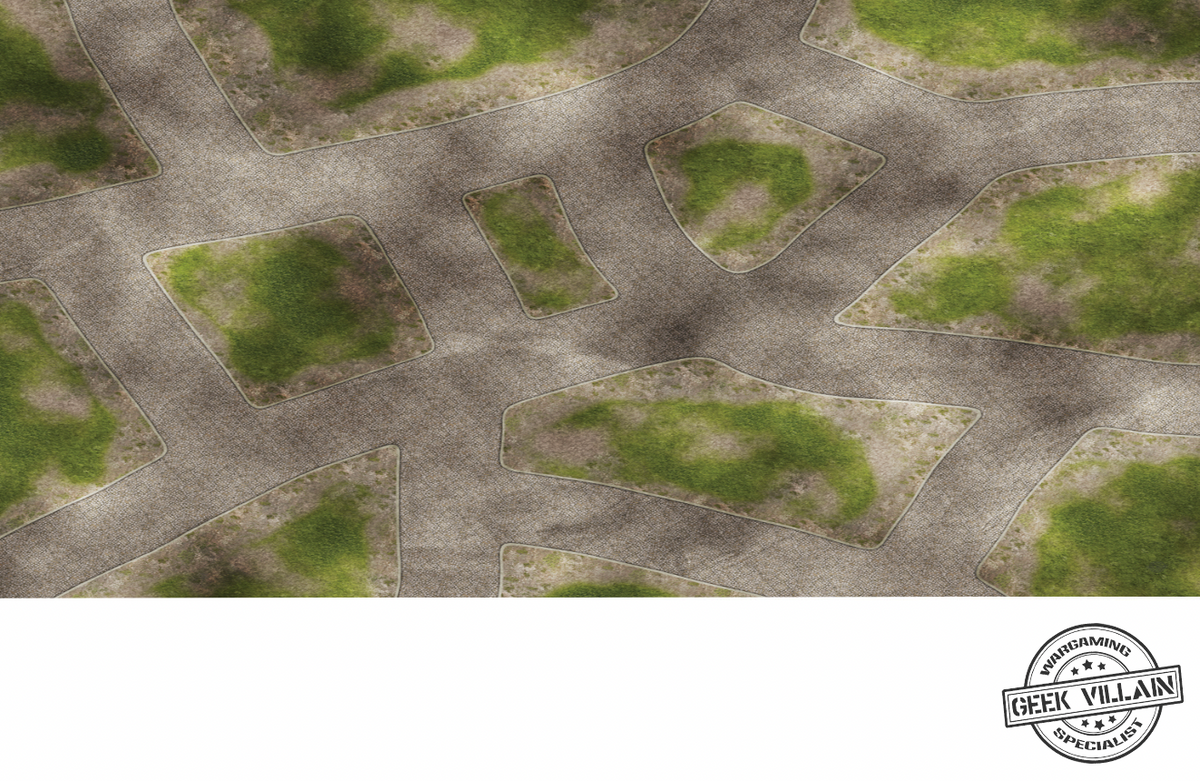 Wargaming Mat | 6x4 | Battlemat Medieval City | Geek Villain