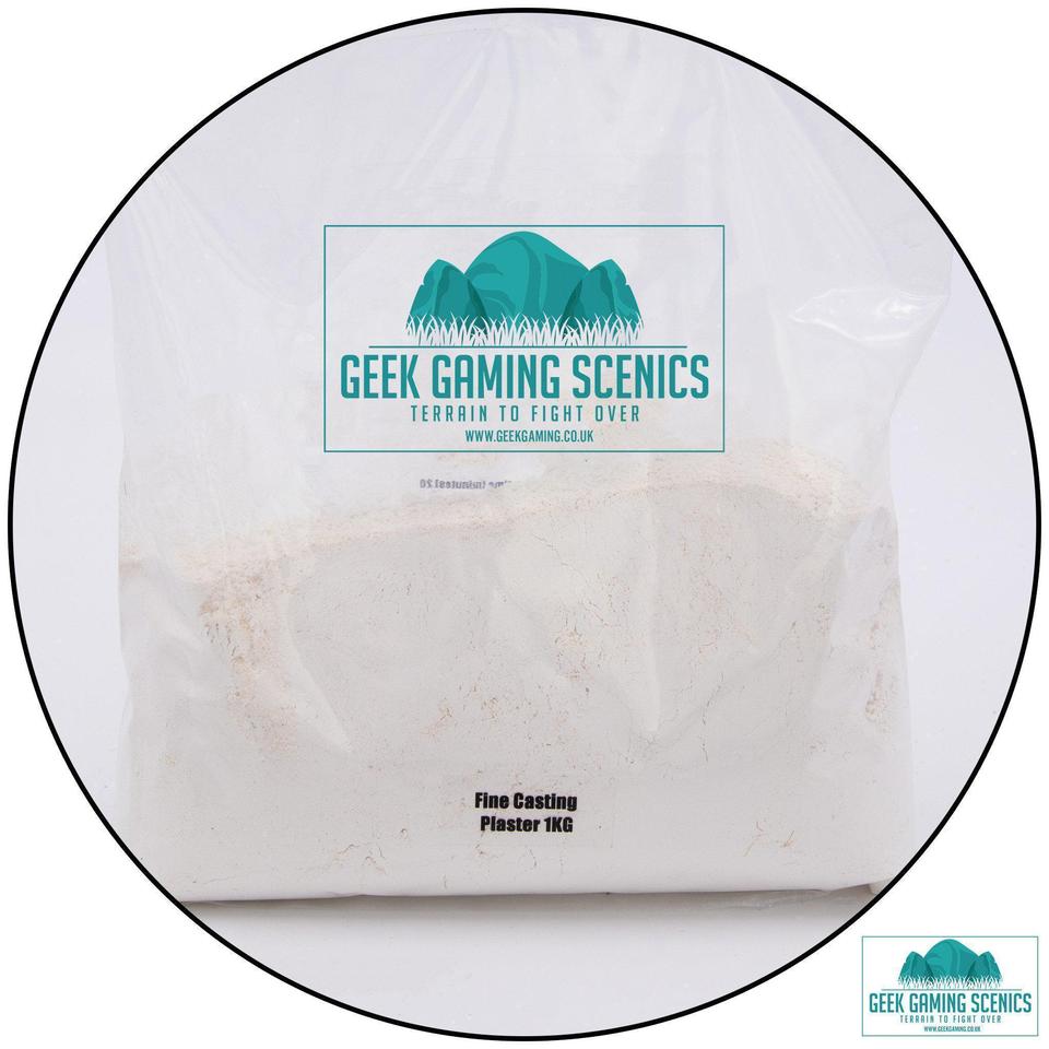 Fine Casting Plaster 1kg | Geek Gaming Scenics | Geek Villain Ltd